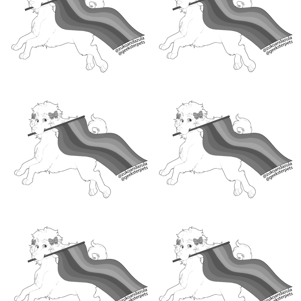 Coloring Page: Pride Pup – Geekster Pets